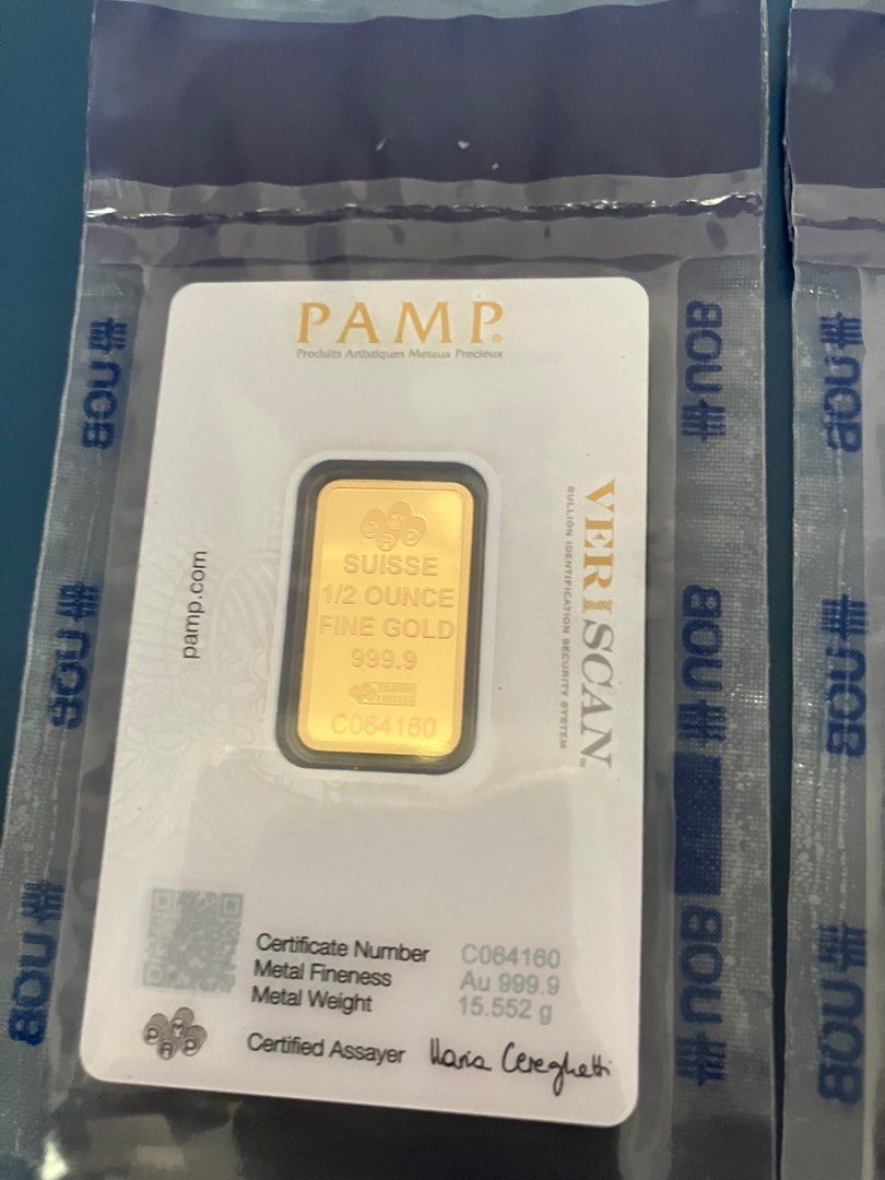 1 oz Gold bar PAMP, Hobbies & Toys, Memorabilia & Collectibles ...