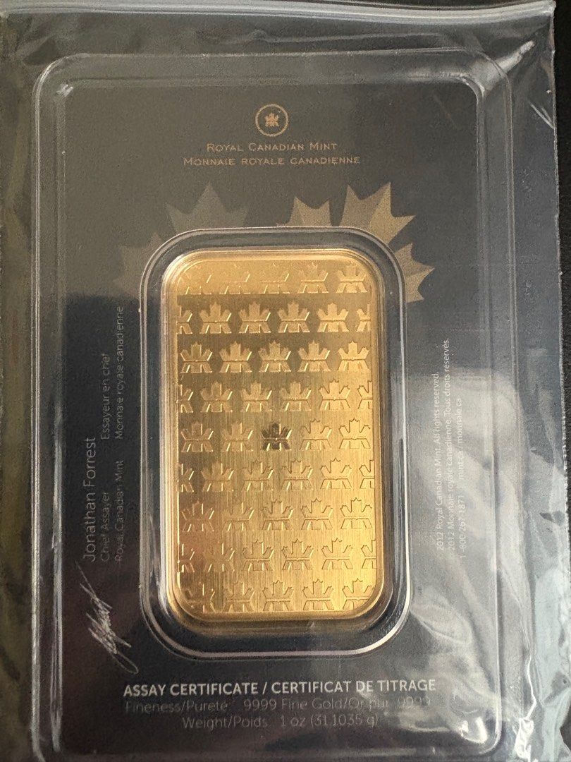 1 OZ Gold 9999 Canada Mint, Hobbies & Toys, Memorabilia & Collectibles ...