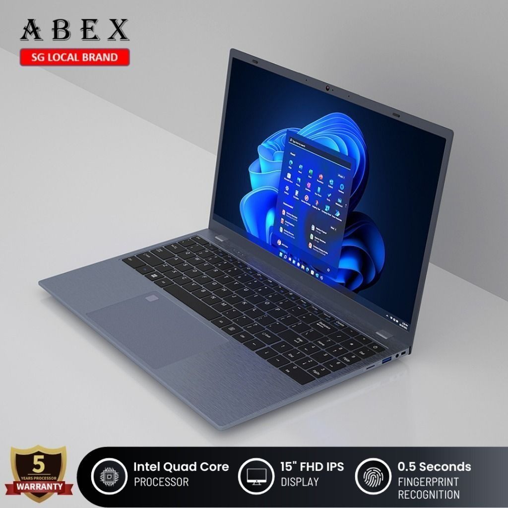 ABEX ONYX 14N / 15" Laptop / FHD IPS Display / 1TB SSD / SG Local Brand ...