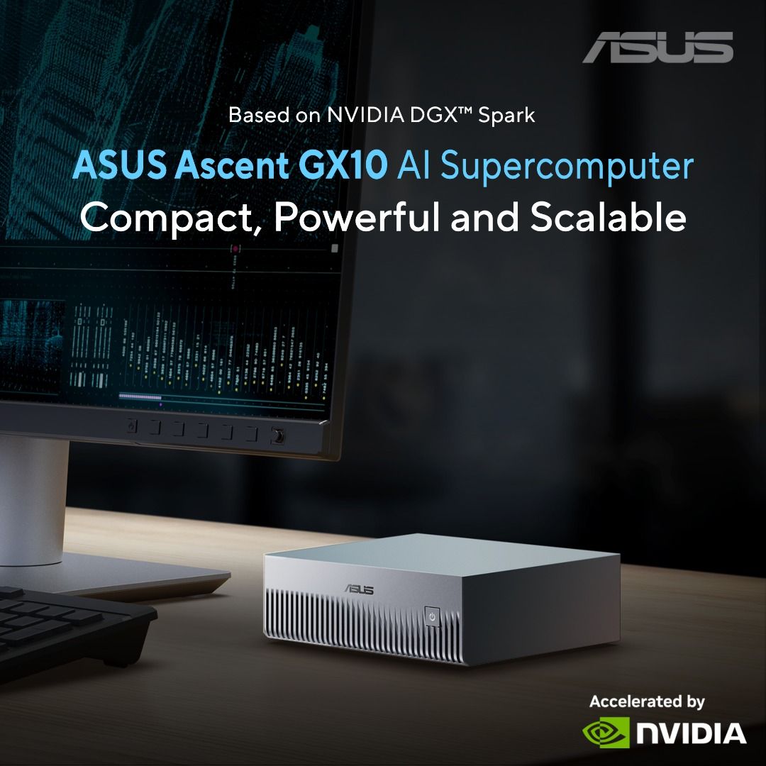 ASUS Ascent GX10 Compact Desktop AI Supercomputer - NVIDIA DGX™ Spark ...