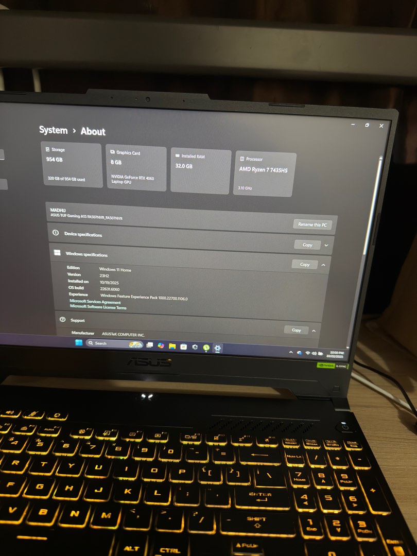 ASUS TUF Gaming F15 Laptop - Ryzen 7, RTX 4060, Computers & Tech ...