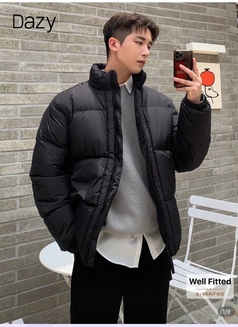 Dazy Black Puffer Jacket, Men's Fashion, Coats, Jackets and Outerwear ...