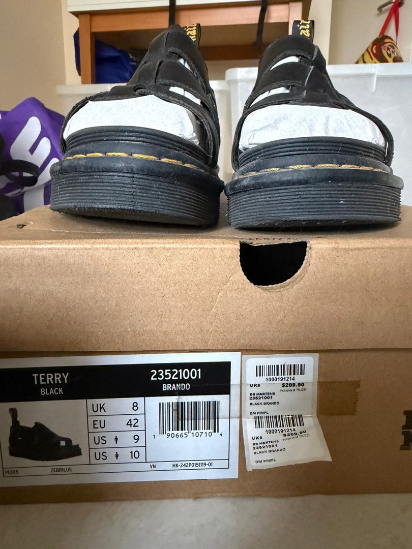 Dr. Martens Terry Sandals - Black , Luxury, Sneakers & Footwear on ...