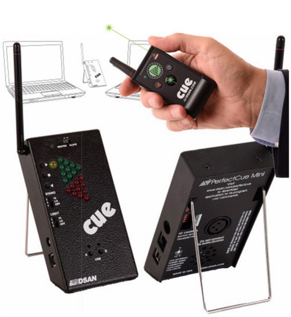Dsan PerfectCue Mini with 4-Button Transmitter and Green Laser Pointer ...