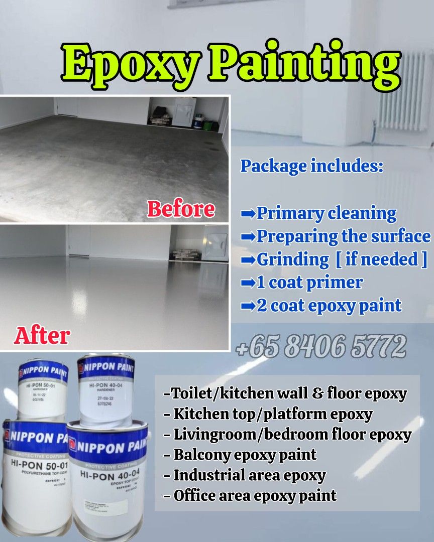 50% offer/ Epoxy paint/ Affordable epoxy/ Painting service ...