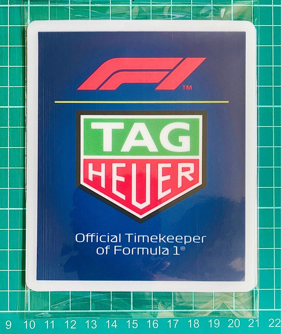 F1 Tag Heuer Official Timekeeper of Formula One . Static Cling Decals ...