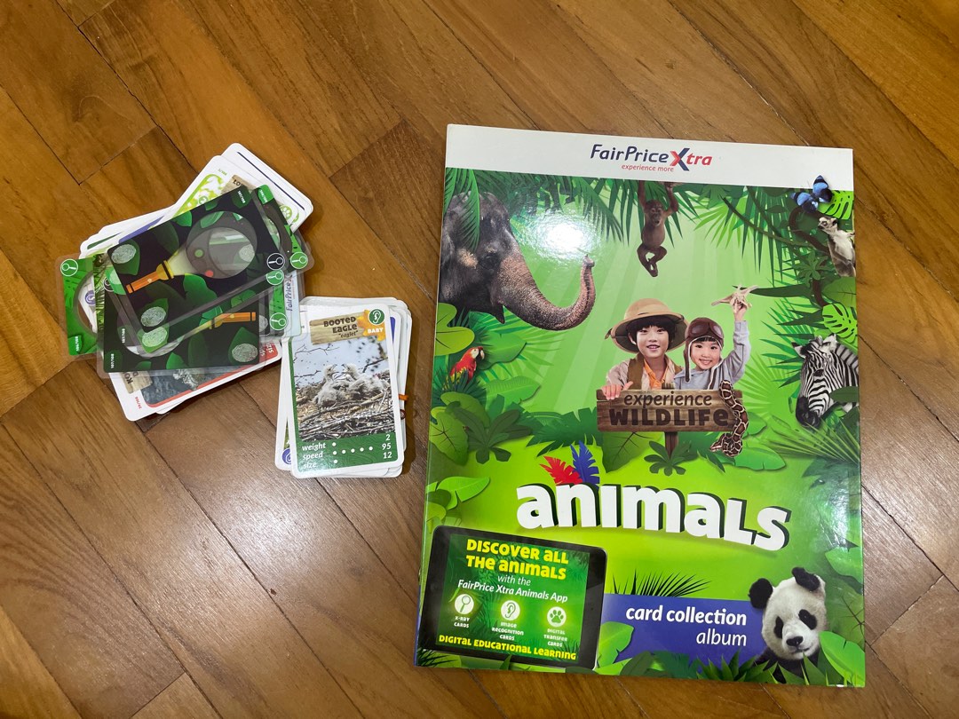FairPrice Xtra Animals Wildlife Card Collection Album, Hobbies & Toys ...