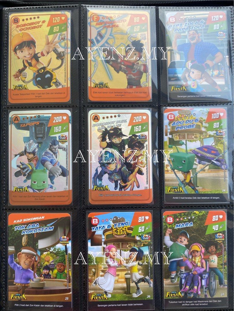 FULL SET FIESTA CHAMPIONSHIP 2024/2025 BOBOIBOY., Hobbies & Toys, Toys ...