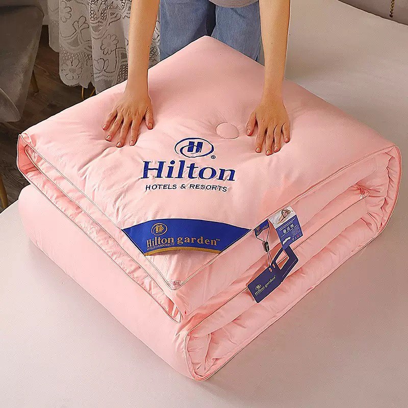 Hilton Hotels & Resorts Pink Quilt, Furniture & Home Living, Bedding ...