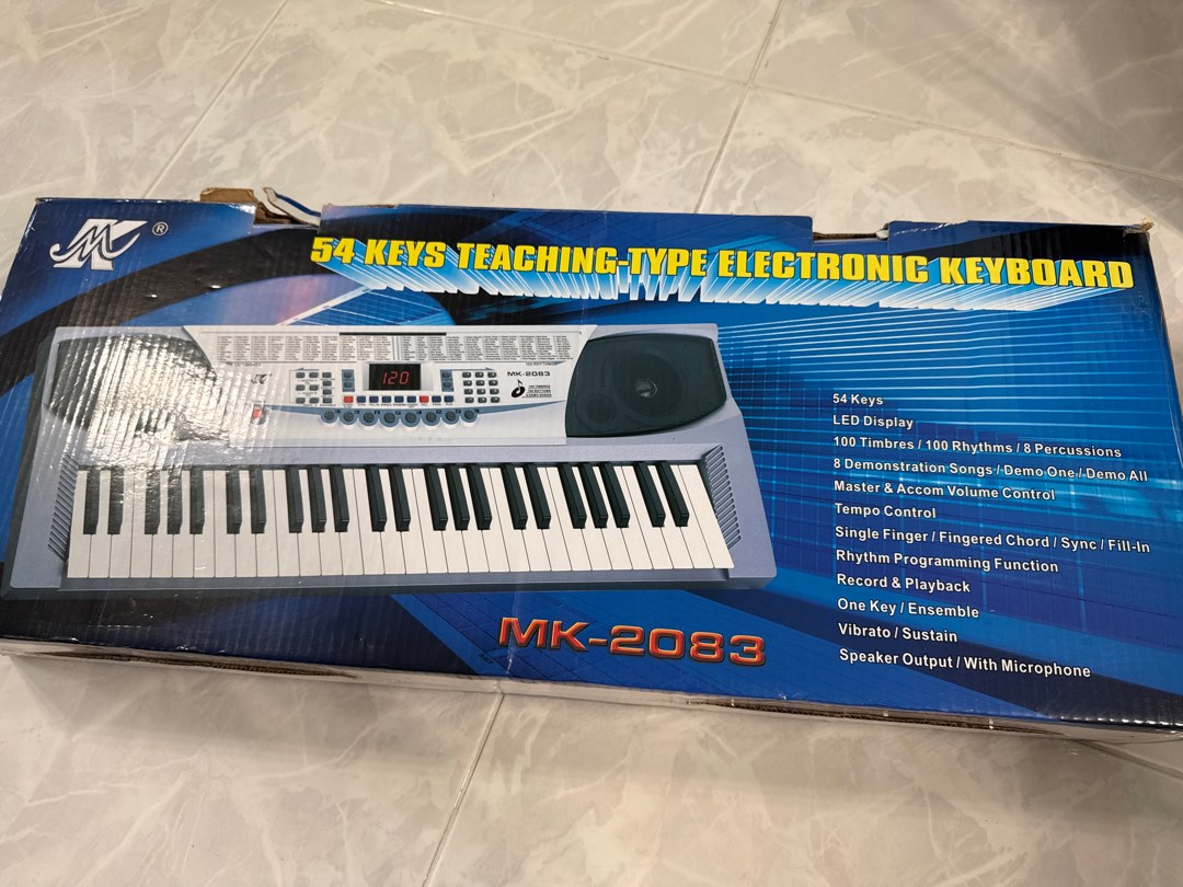 MK-2083 54 Keys Teaching Electronic Keyboard, Hobbies & Toys, Musical ...