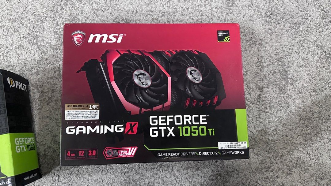 MSI GeForce GTX 1050 Ti Gaming X 4G, Computers & Tech, Parts ...