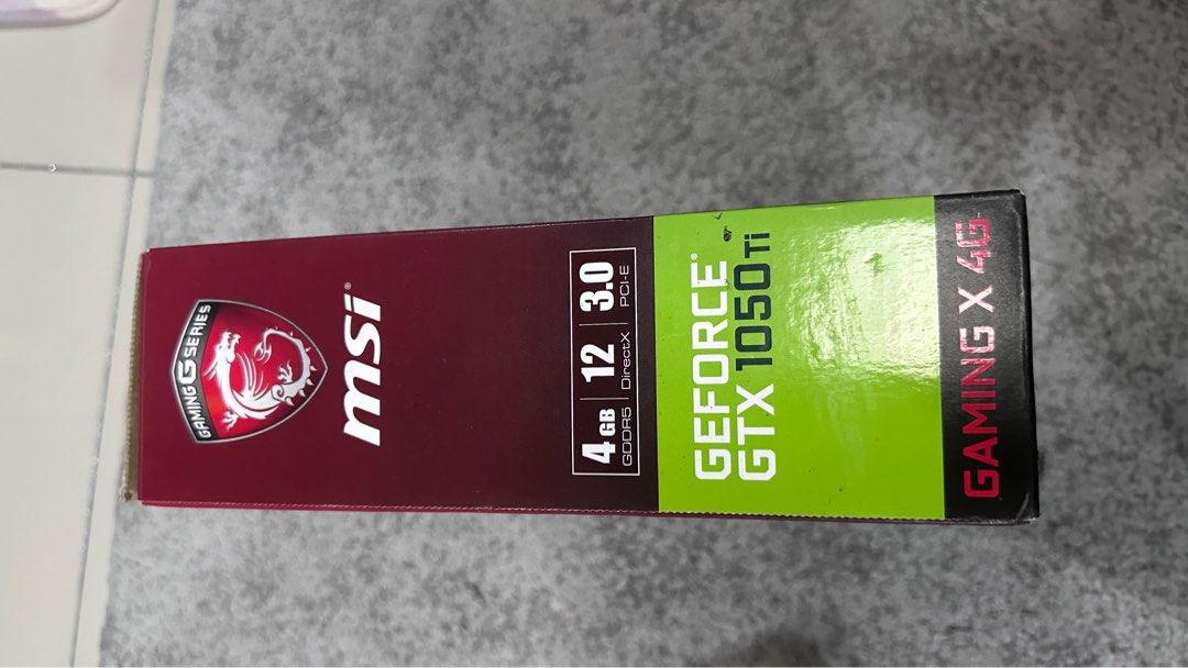 MSI GeForce GTX 1050 Ti Gaming X 4G, Computers & Tech, Parts ...