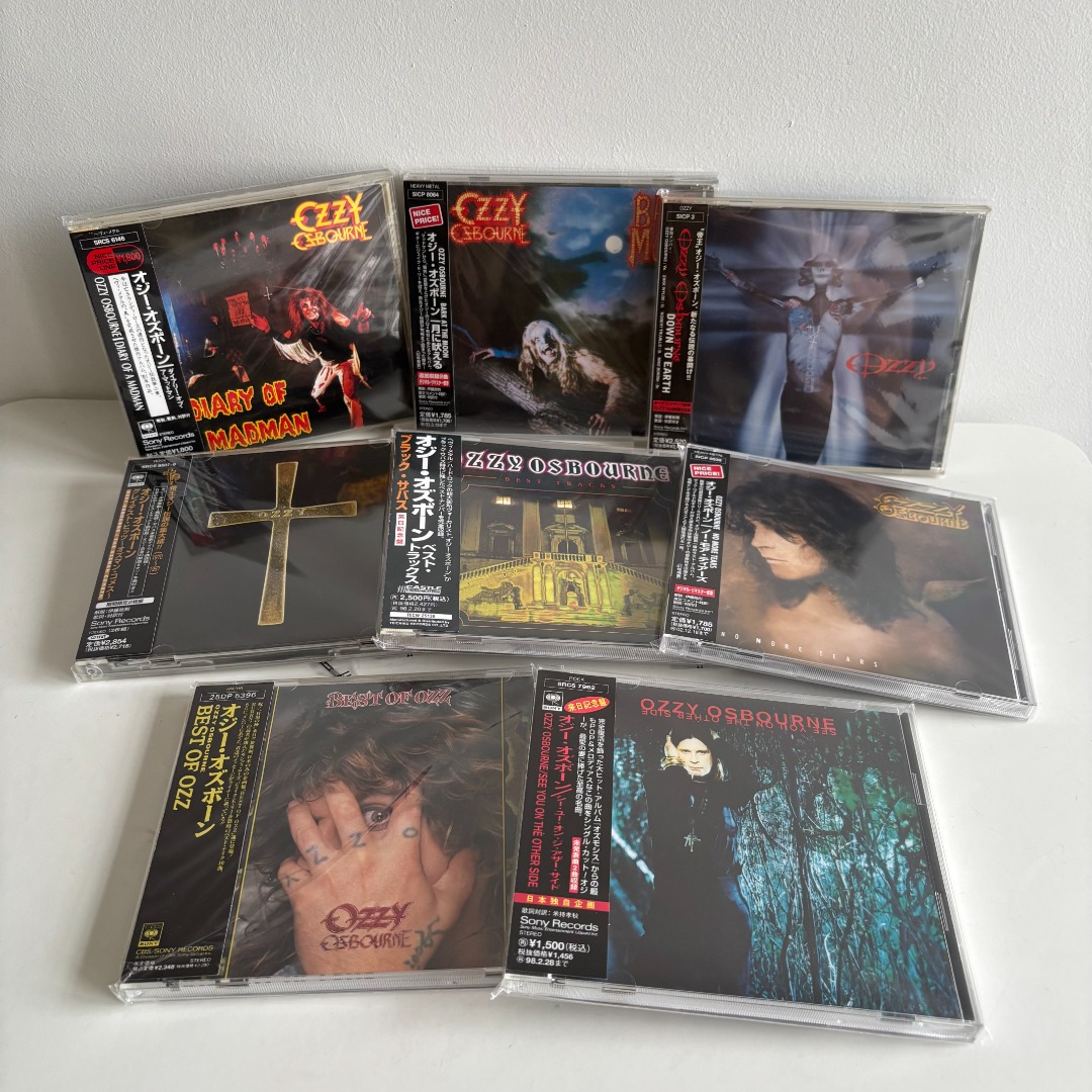 ozzy osbourne cds obi diary of a madman bark at the moon down to earth ...
