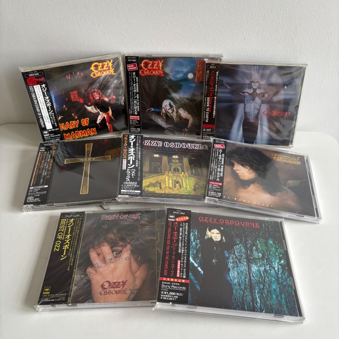 ozzy osbourne cds obi diary of a madman bark at the moon down to earth ...