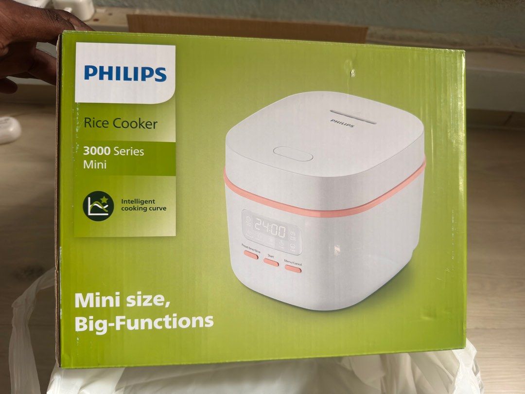 Philips 3000 Series Mini Rice Cooker - Brand New, TV & Home Appliances ...