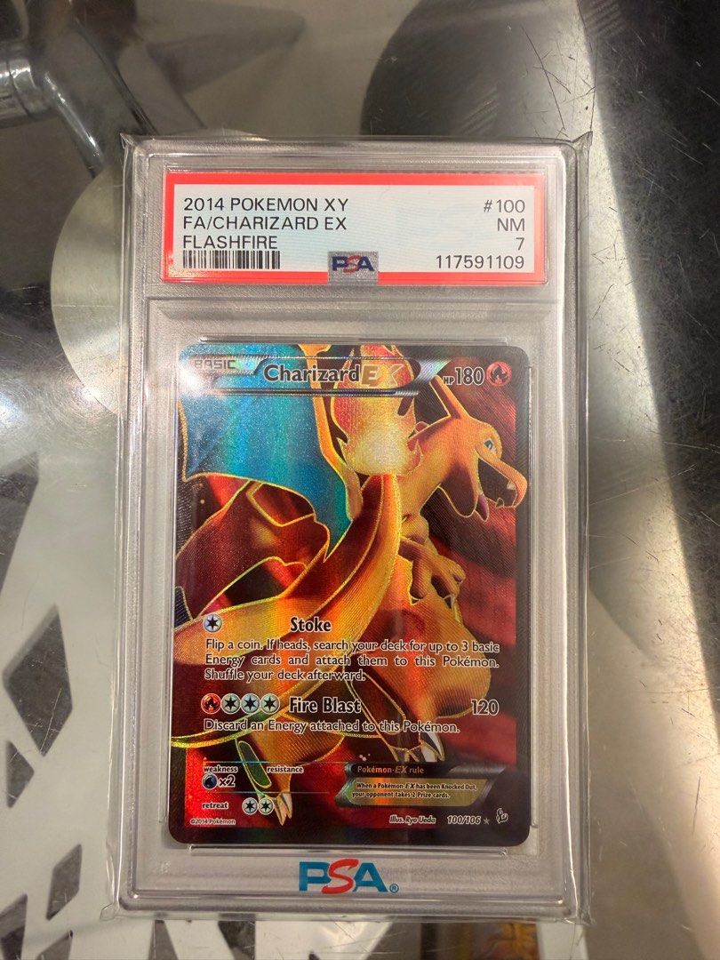 Pokemon XY Flashfire Charizard EX #100 PSA 7 full art, Hobbies & Toys ...