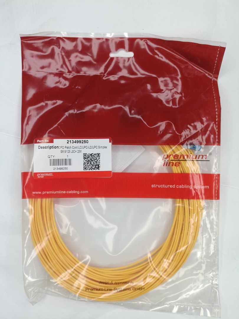 Premium Line Fiber Optic Patch Cord LC/UPC-LC/UPC, Simplex, SM, LSOH ...