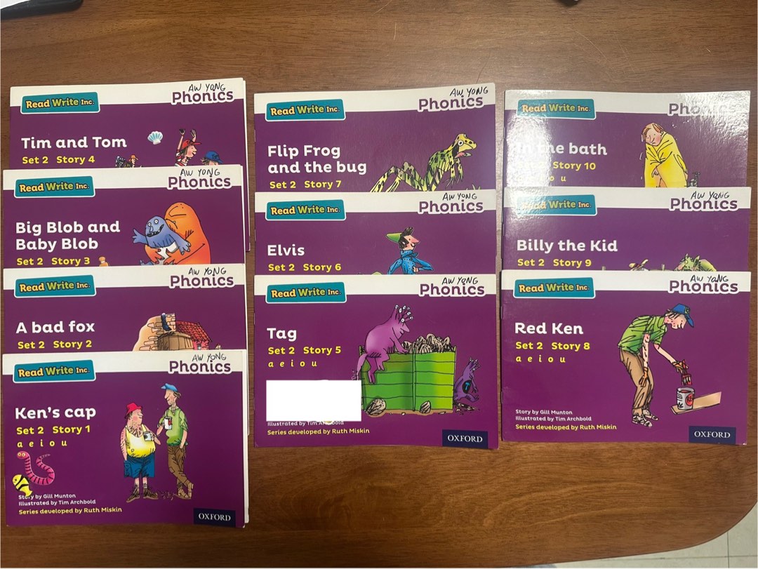 Read Write Inc. Phonics 牛津拼音 Purple Level Story 1-10, 興趣及遊戲, 書本 & 文具 ...