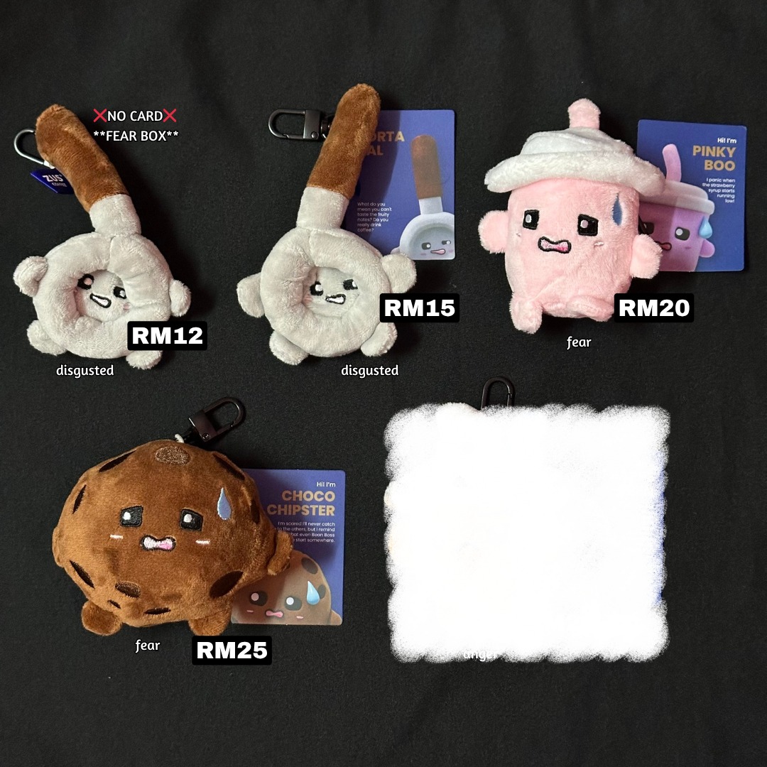[READYSTOCK] WTS ZUS Buddy Mini Plushie Keychain - Disgusted / Fear ...
