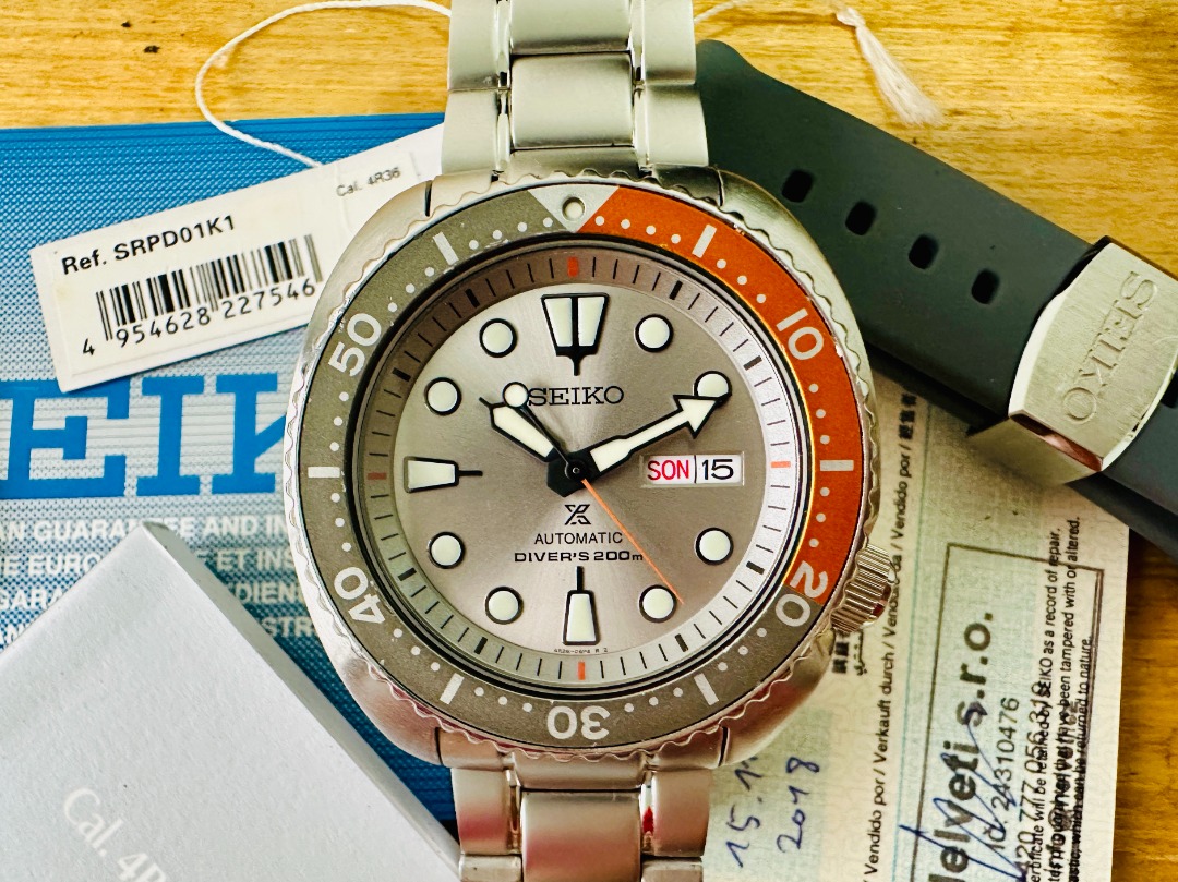 Seiko Prospex Dawn Grey Turtle Limited edition SRPD01K1, Men's Fashion ...
