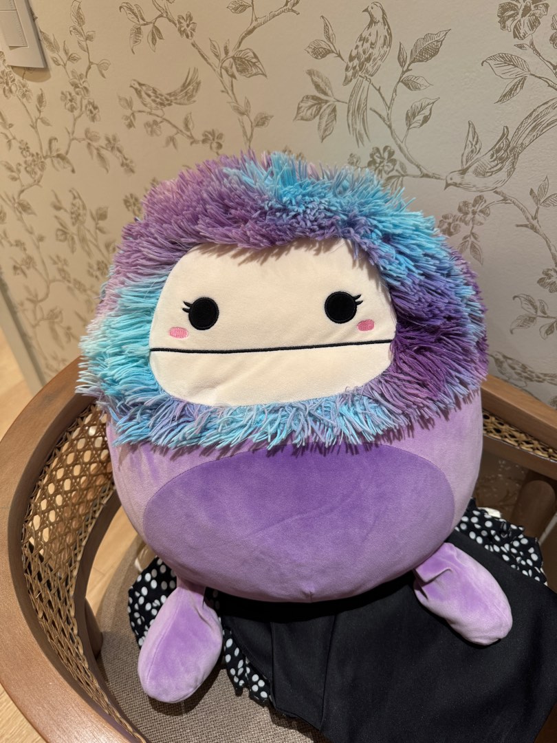 Squishmallow Blue and Purple Bigfoot (Eden) 20 inches Plushie, Hobbies ...