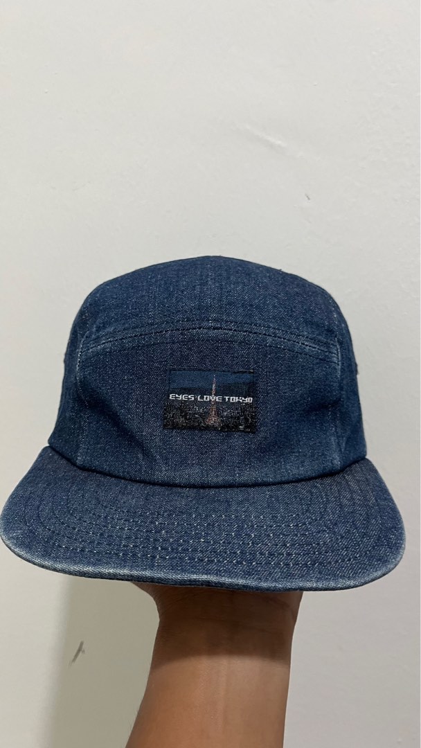 TADOUMI x GU JP. SHIBUYA ARTWORK EYES LOVE TOKYO DENIM 5 PANEL HAT, Men ...