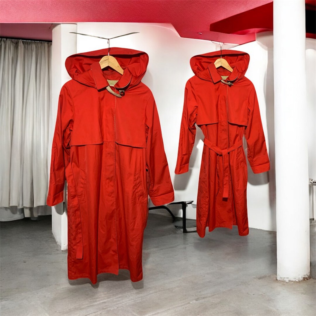 Vintage Red and Khaki London Fog Maincoats Trench Coat Long Coat, Women ...