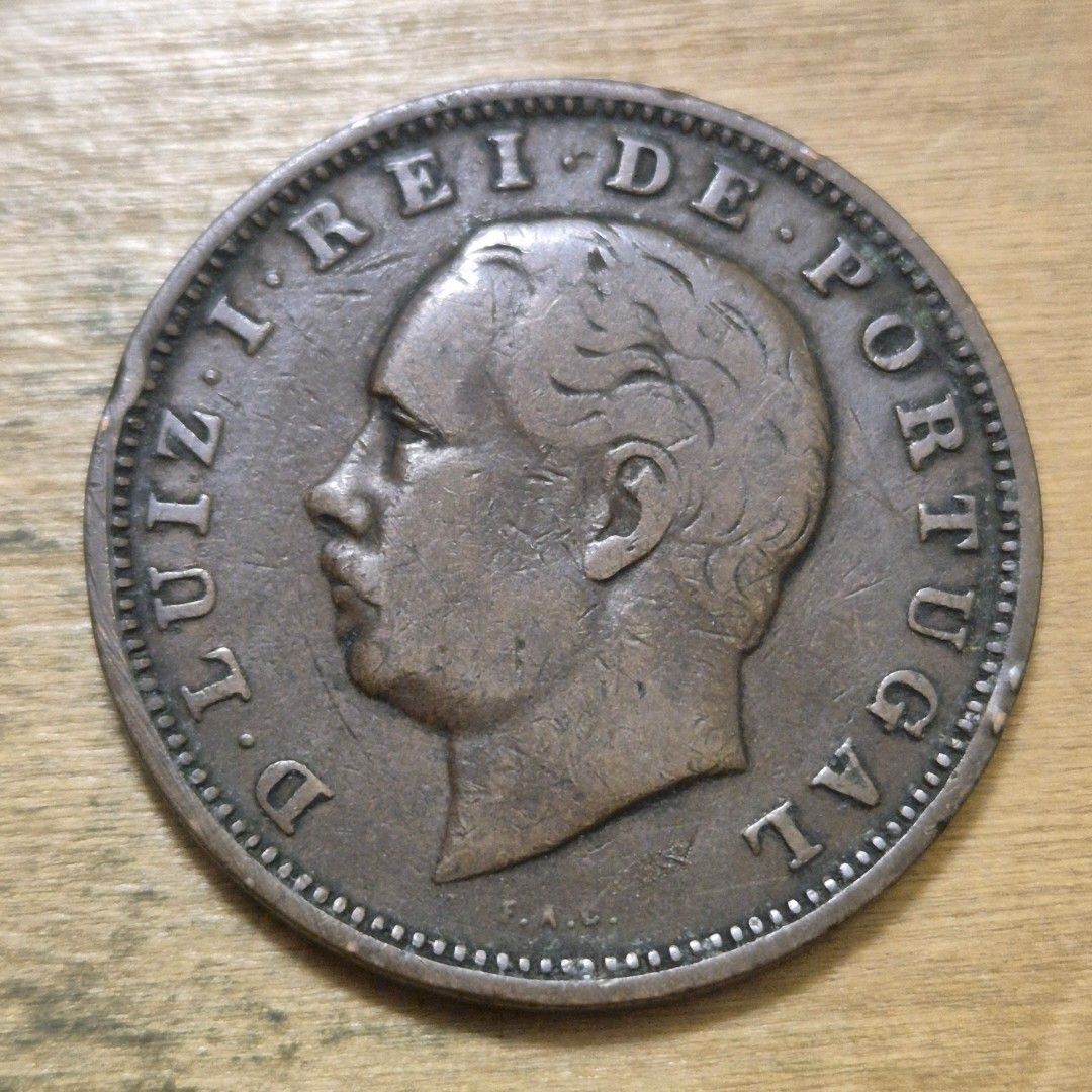 1883 Portugal King Luiz 20 Reis Coin, Hobbies & Toys, Memorabilia ...