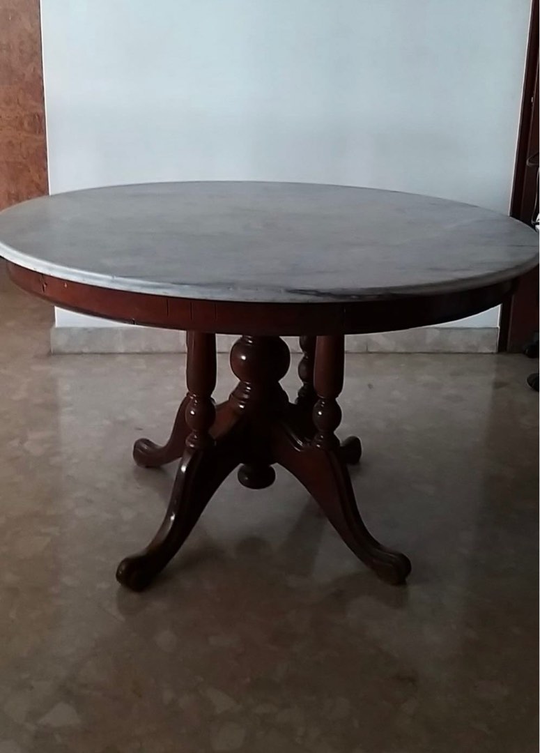 4 ft kopitiam table, Furniture & Home Living, Furniture, Tables & Sets ...
