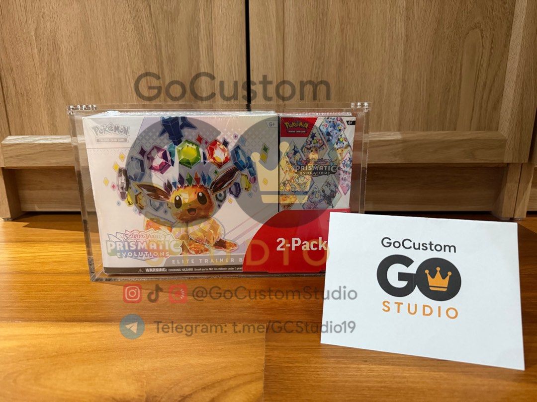 [Acrylic Case] Prismatic Evolution 2 Pack Costco Bundle |GoCustomStudio ...