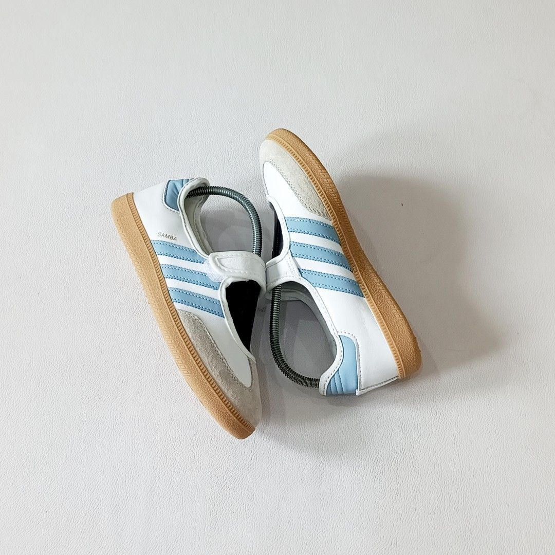 Adidas Samba Mary Jane Halo Blue, Fesyen Wanita, Sepatu di Carousell