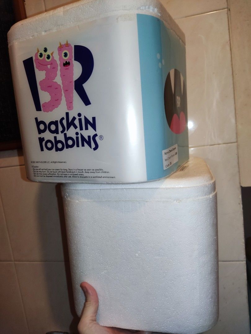Baskin Robbins Ice Cream Container, Everything Else, Others on Carousell