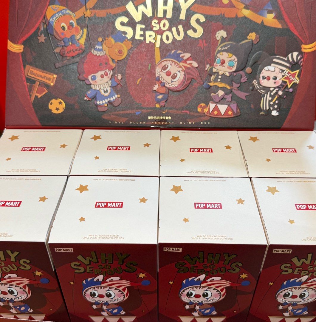 BNIB Popmart Why So Serious Series Vinyl Plush Pendant Unopened Blind ...