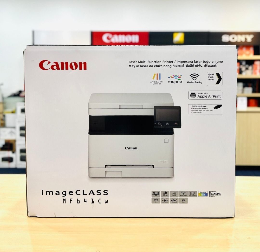 Canon MF641CW imageCLASS Colour Laser AIO Printer (Print,Scan,Copy ...