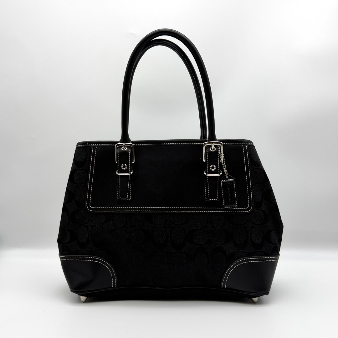 Coach Signature Hampton Carryall Shoulder Bag Black, Luxury, Bags ...