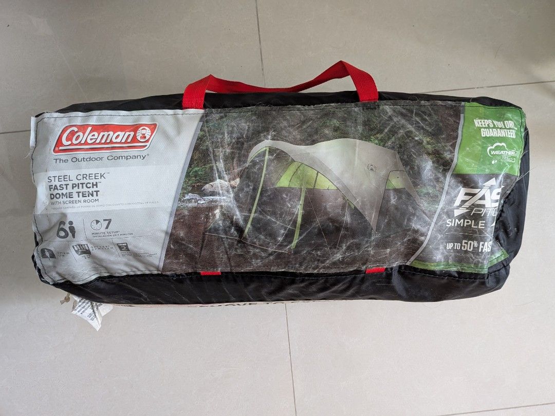 Coleman Steel Creek Fast Pitch Dome Tent, Sports Equipment, Hiking ...