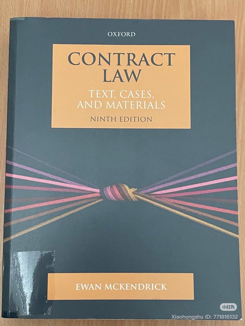 Contract Law by Ewan McKendrick (9th Edition), Hobbies & Toys, Books ...
