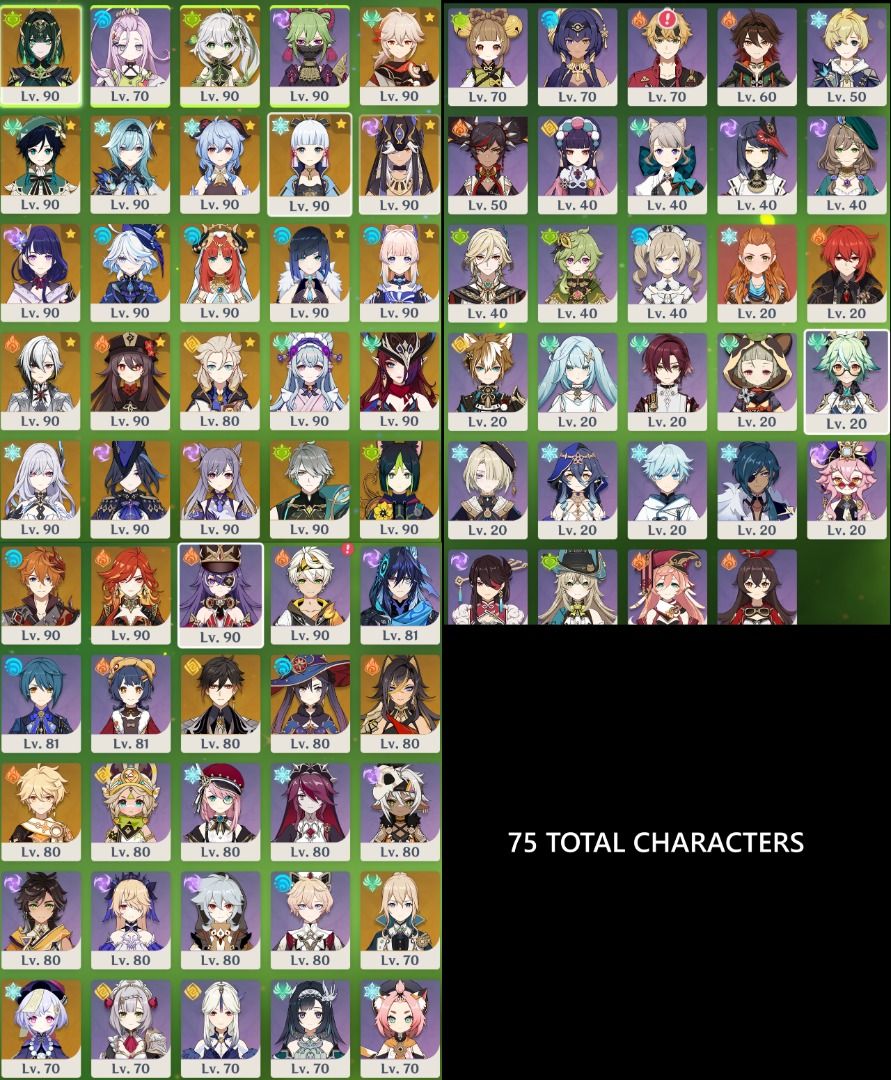 Genshin End Game Account (Nefer with signature weapon acquired 10/22 ...