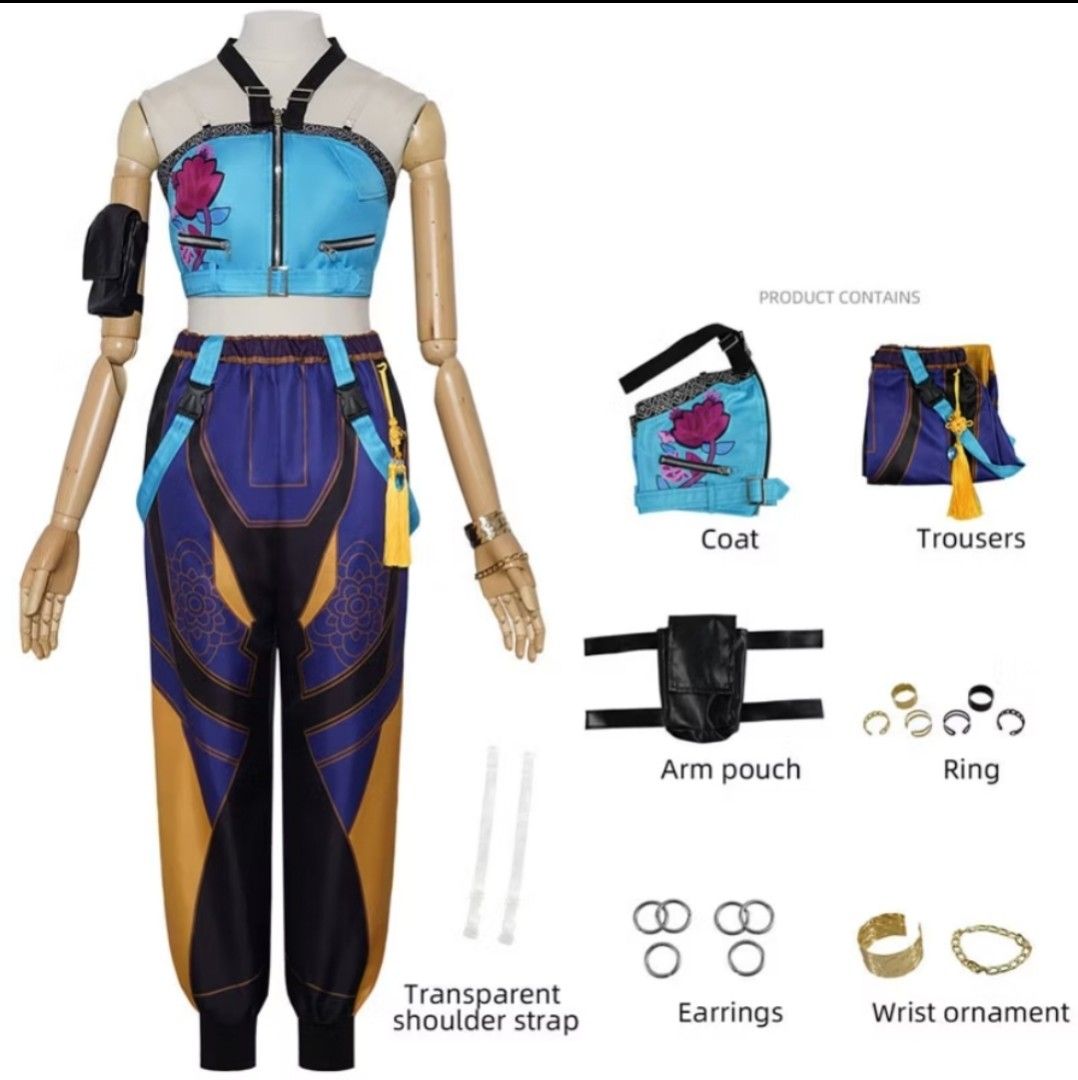 [Party Ready Set] Huntrix Zoey Kpop Demon Hunters Cosplay Costume Set ...