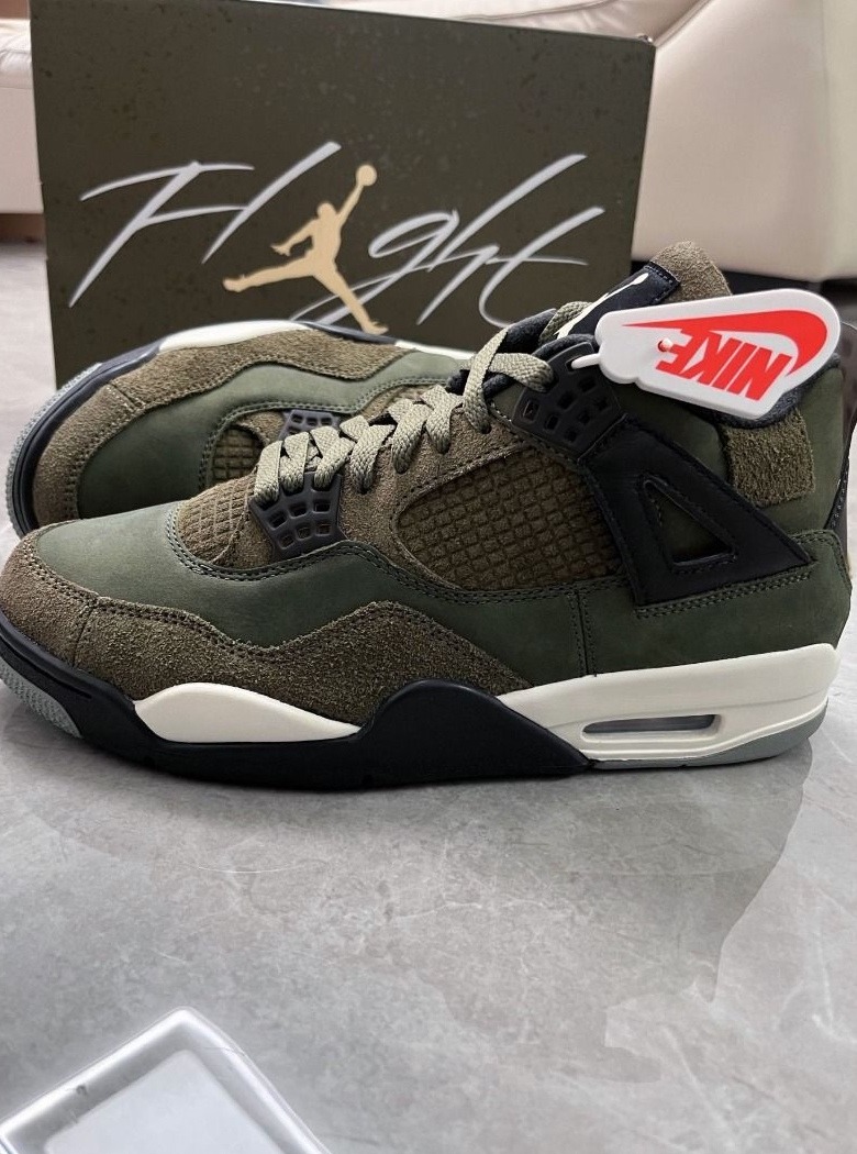 Verwunderlich Air Jordan 4 Olive Bilder