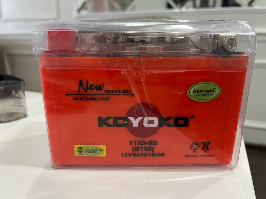 Koyoko YTX9-BS YTX9 BTX9 Nanogel Battery G2 GEL BATERI CBR 250 KTM 390 ...
