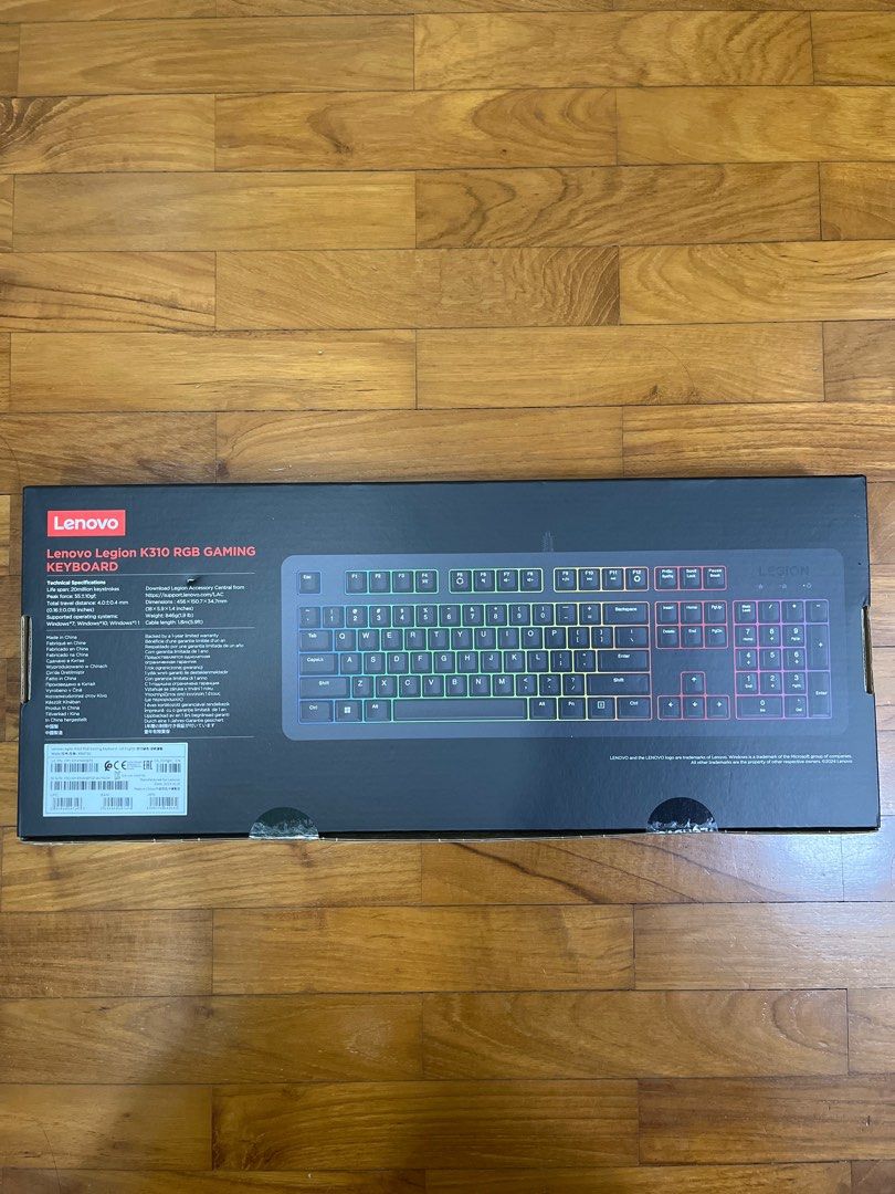 Lenovo Legion K310 RGB Gaming Keyboard, Computers & Tech, Parts & Accessories, Computer Keyboard ...