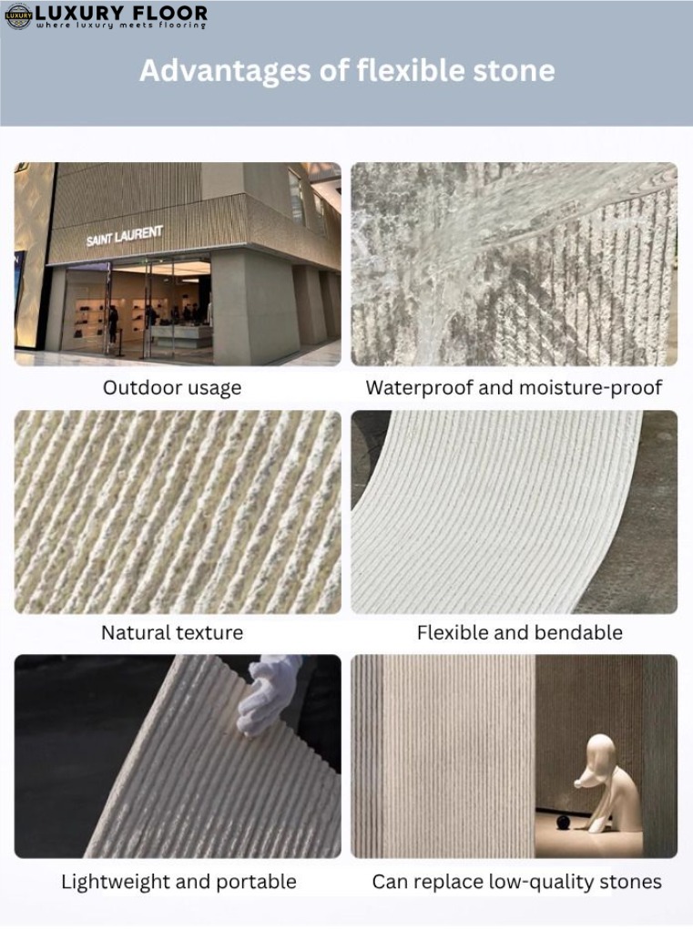 MCM Flexible Stone Rock Soft Polymers Clay Background Wall Panel ...