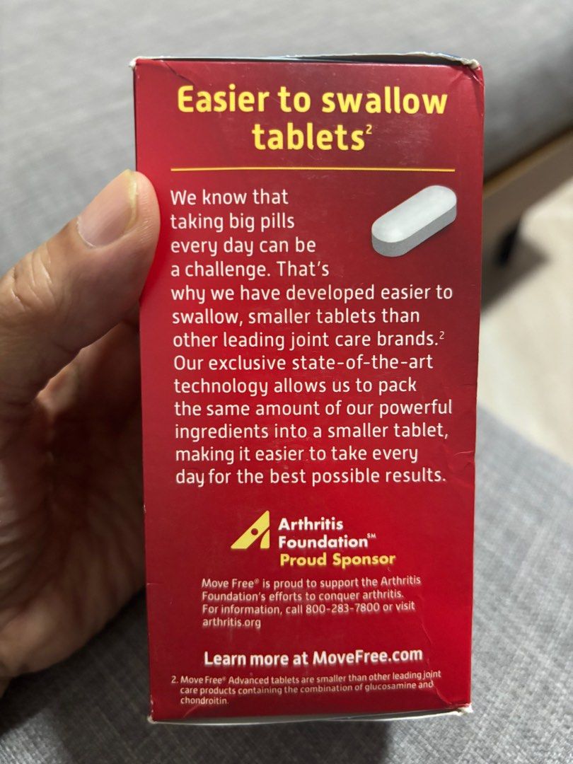 Move Free Advanced Plus MSM Joint Health Supplement, Health & Nutrition ...