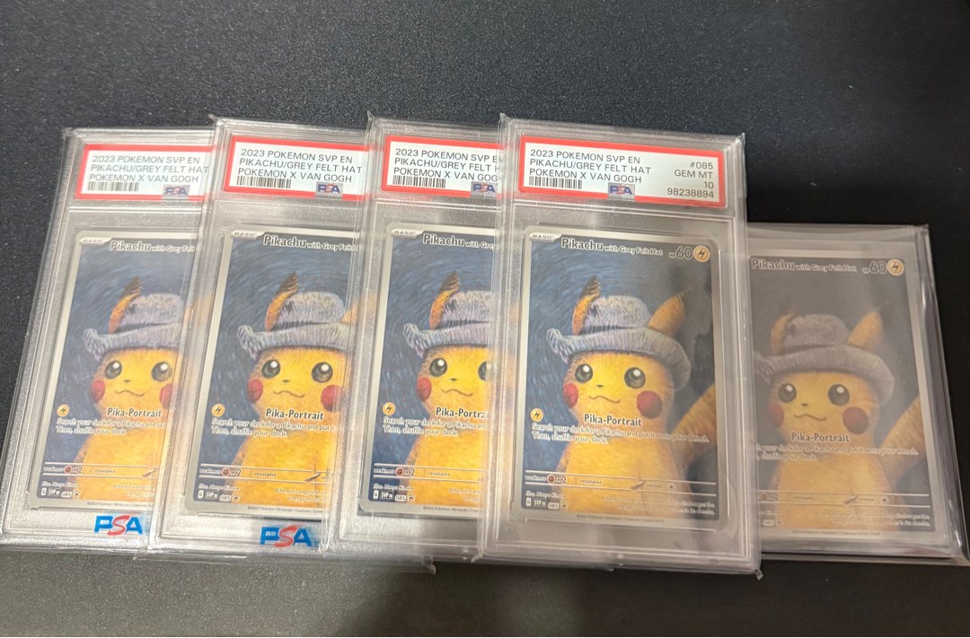 Pikachu Van Gogh Psa 9 / Psa 10 / Raw card, Hobbies & Toys ...