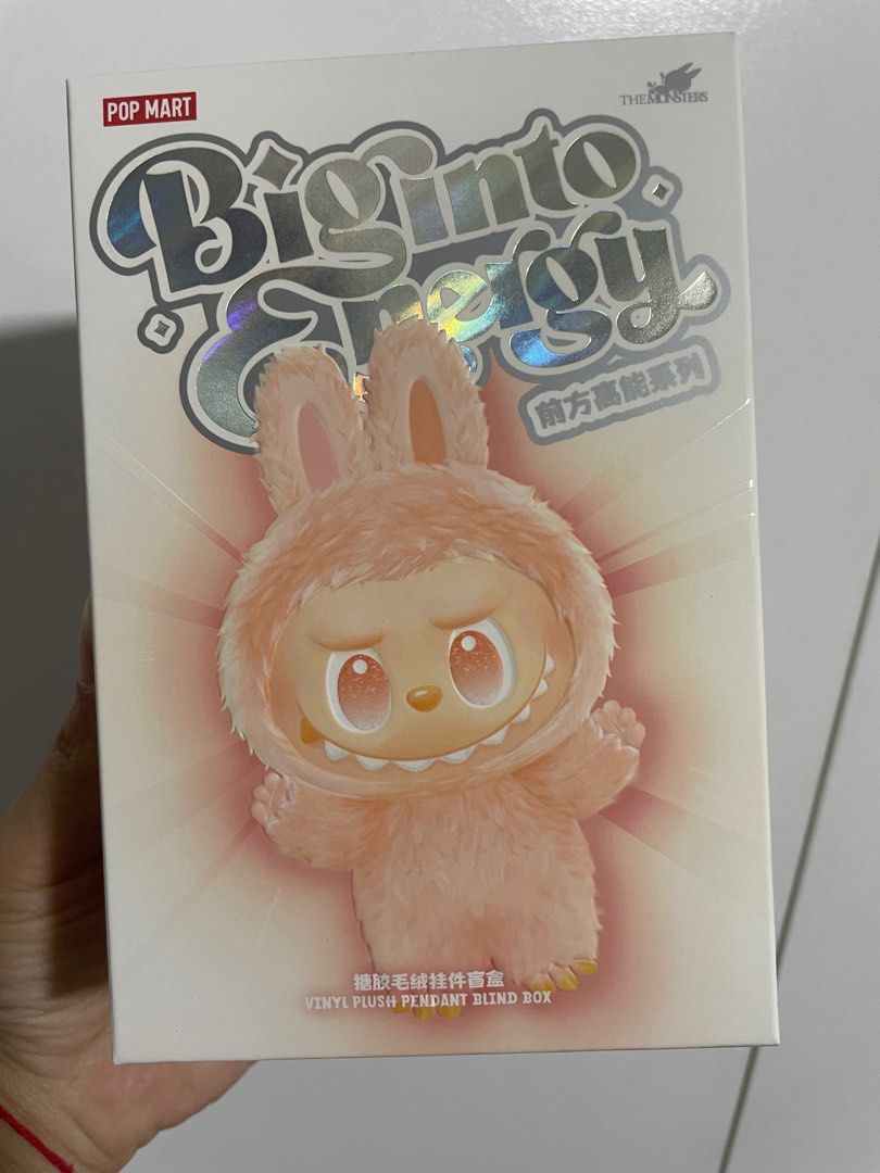 Pop Mart Big Into Energy Labubu Vinyl Plush Pendant, Hobbies & Toys ...