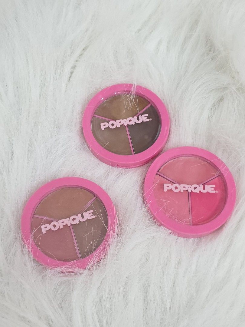 Popique Sandy Cheeks Set [ All-Over Multiuse Cream Palette + Set ...