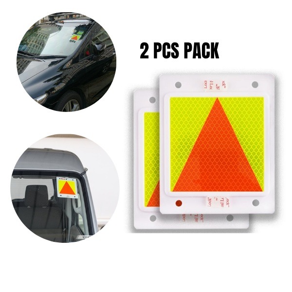 T2P P-Plate Probation Plate For Cars With Velcro Front & Back Car Plate ...
