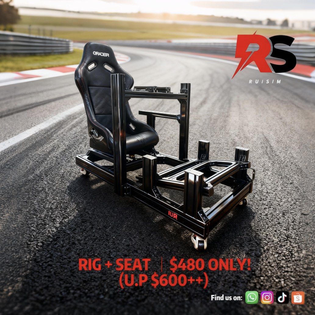 RuiSim Rig U5 - Race Sim Rig/steering wheel mount/aluminium profile ...