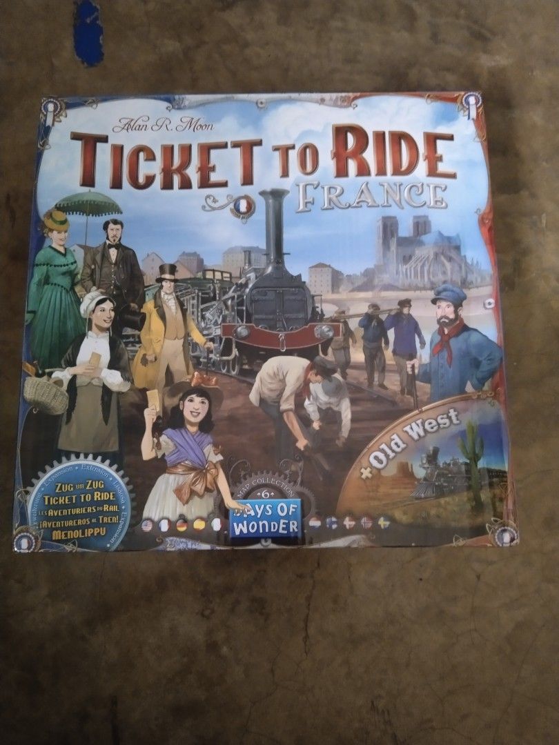 Ticket to Ride France & Old West DOUBLE SIDED Board Game EXPANSION ...